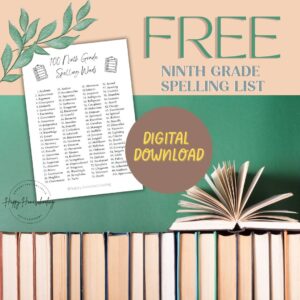 Learning to spell: 9th grade spelling list (100 words) – Happy ...