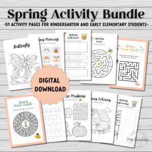Spring Worksheets for Preschoolers – Happy Homeschooling